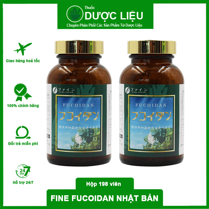 Viên nang tảo Mekabu Fucoidan Fine Nhật Bản. Hộp 198 viên